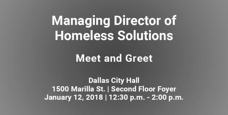 Citizens invited to meet the candidates for Director of Homeless ...