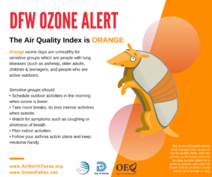 Dallas-Fort Worth Ozone Alert Day – May 16 - Dallas City News